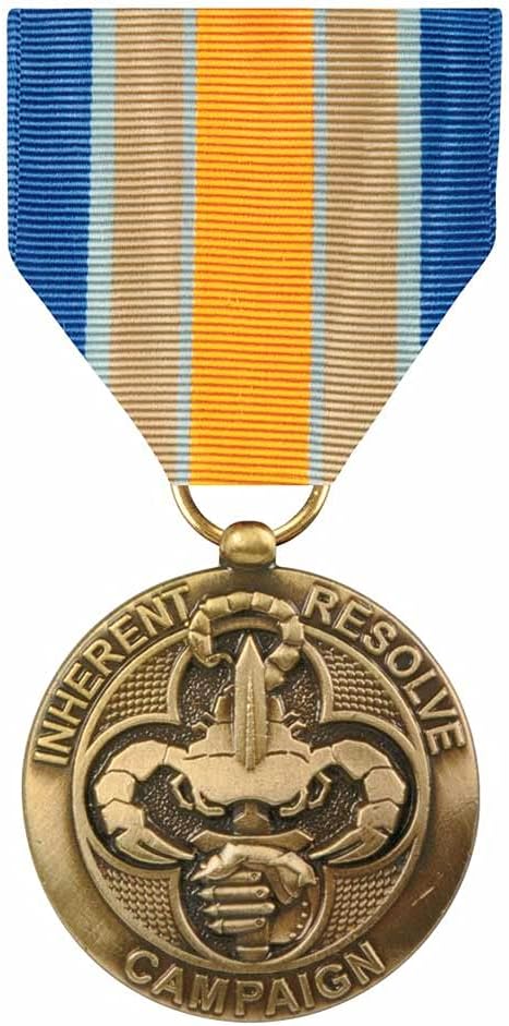 Amazon.com: Inherent Resolve Campaign Medal Reg Finish Full Size ...