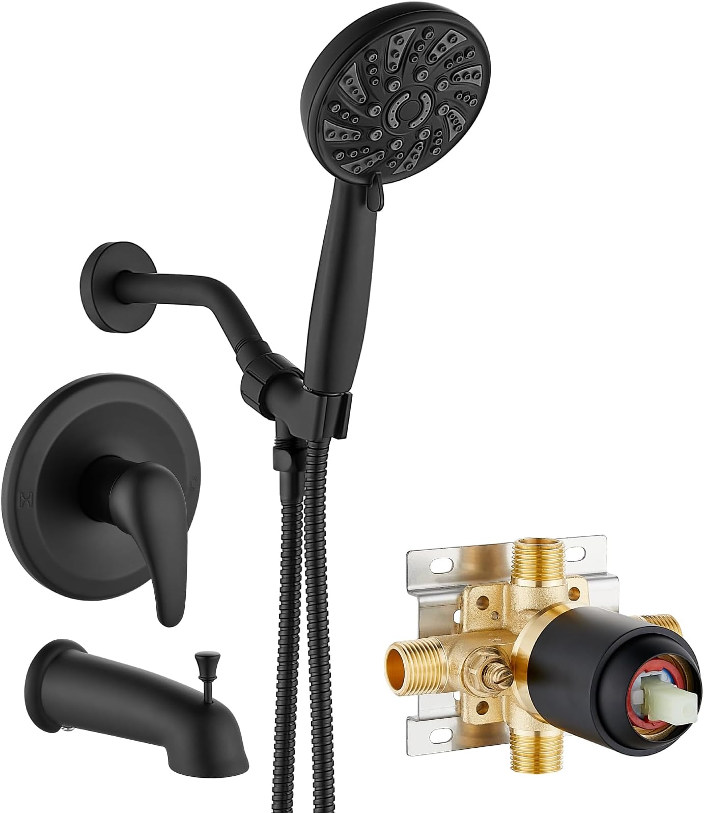 Shower System, Showerheads with Handheld Spray Combo Luxury Rain Mixer ...