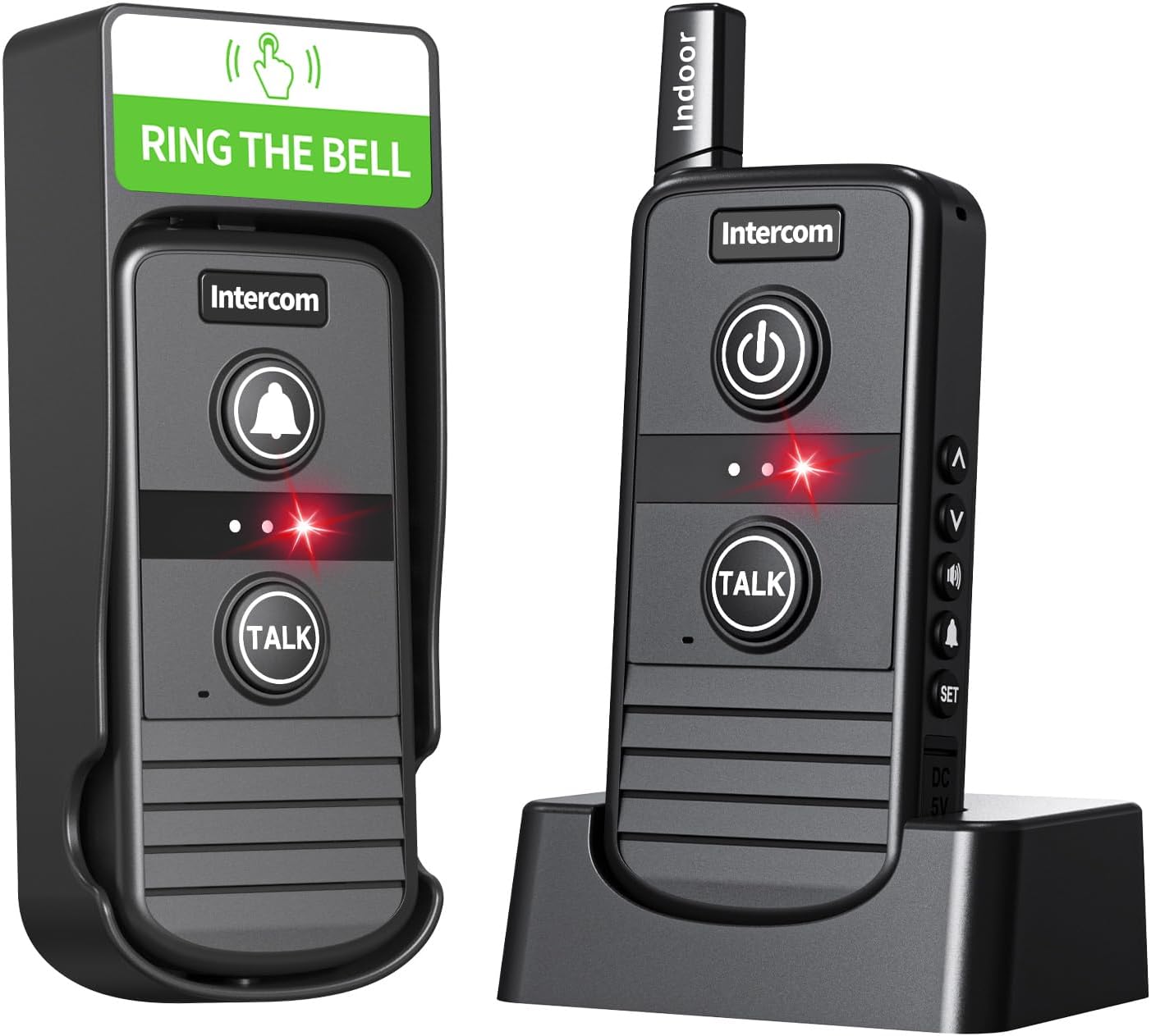 PANDAAR Doorbell Wireless for Home, Wireless Intercom System,Two-way ...