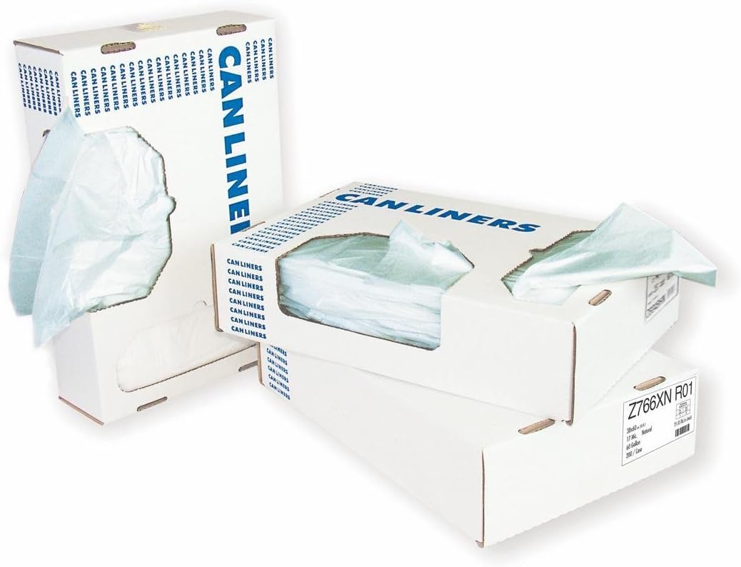 Amazon.com: AFFEX Liner, 38" x 60", High Density Flat, 24 Mic, Natural ...