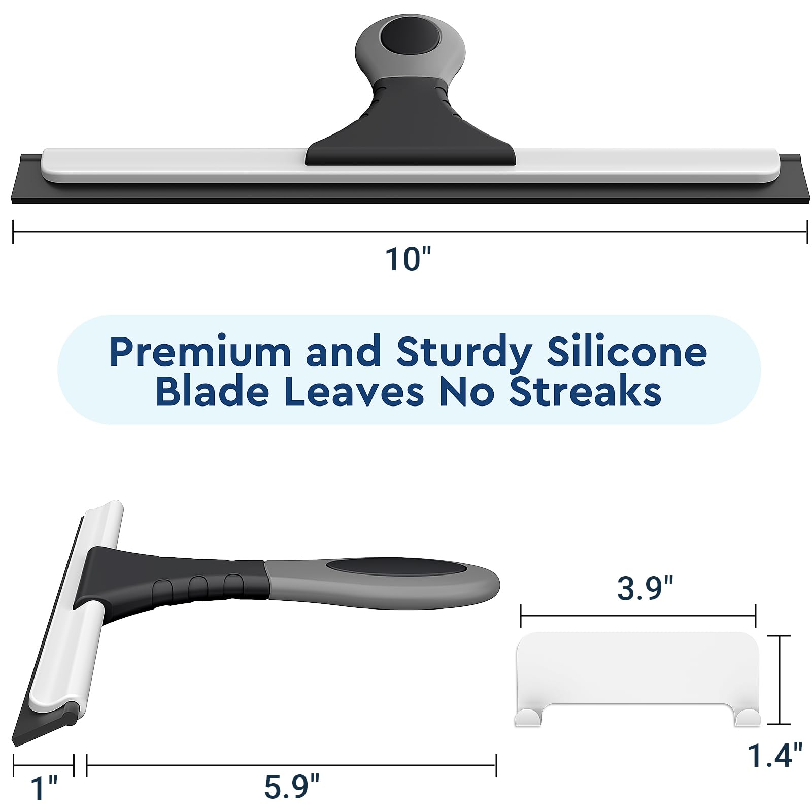 Snapklik.com : All-Purpose Silicone Shower Squeegee For Glass, Window ...