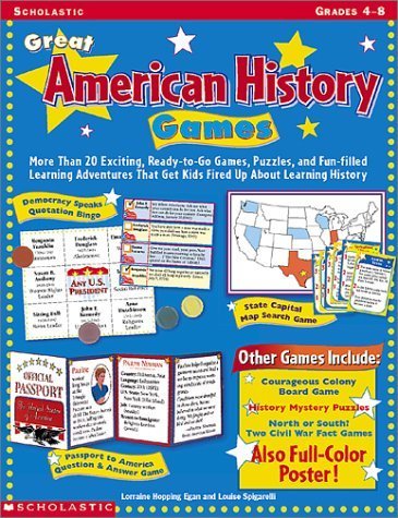 Great American History Games: Hopping-Egan, Lorraine: 9780439111041 ...