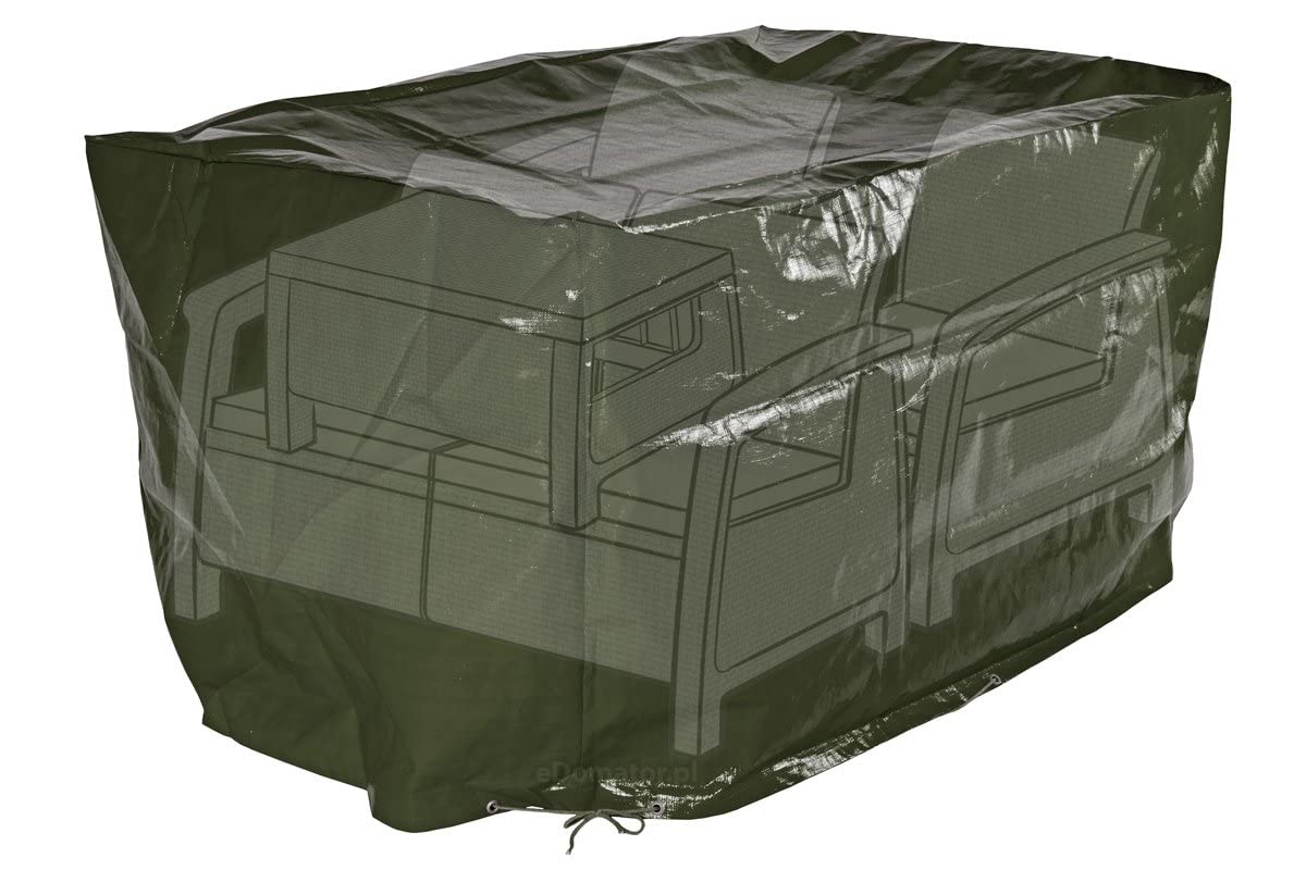 Buy Keter Corfu Box 4 Seater garden Furniture Set Graphite with Grey ...