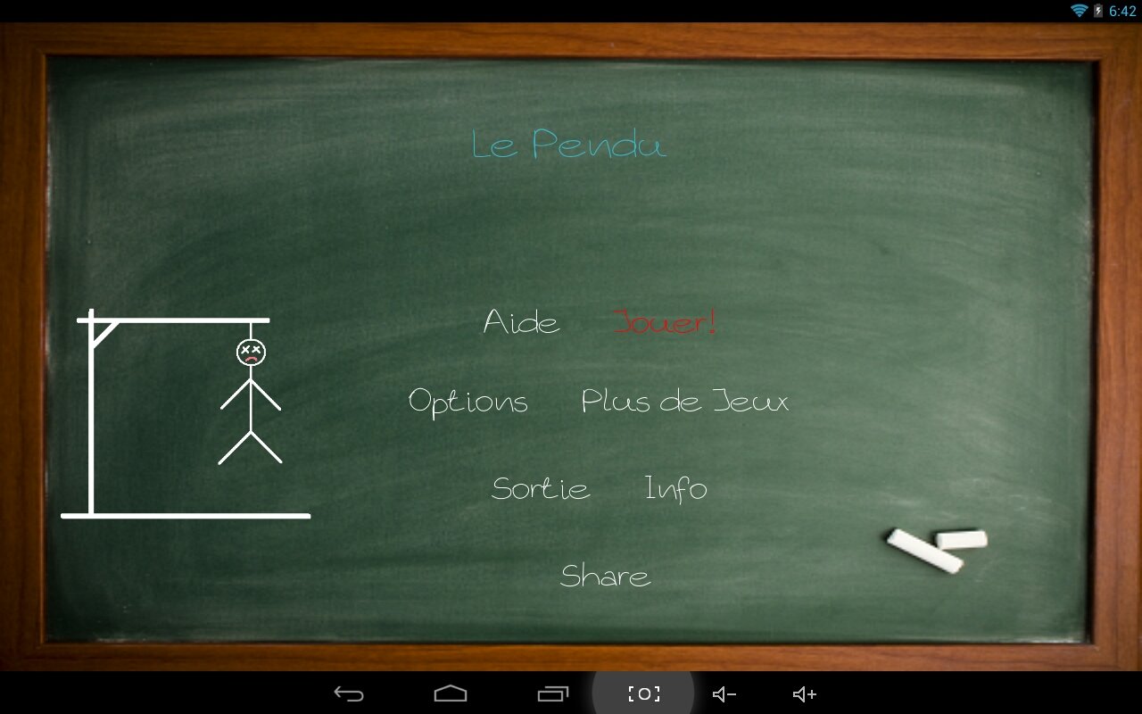 Le Pendu en français - Application sur Amazon Appstore