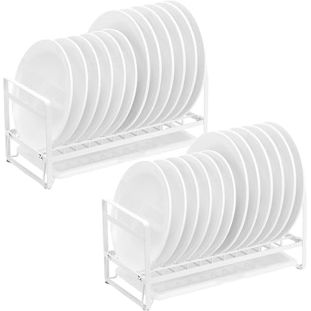 Amazon.com: Tomorotec Dish Plate Storage Drainboard 2-Pack, Alloy Steel ...