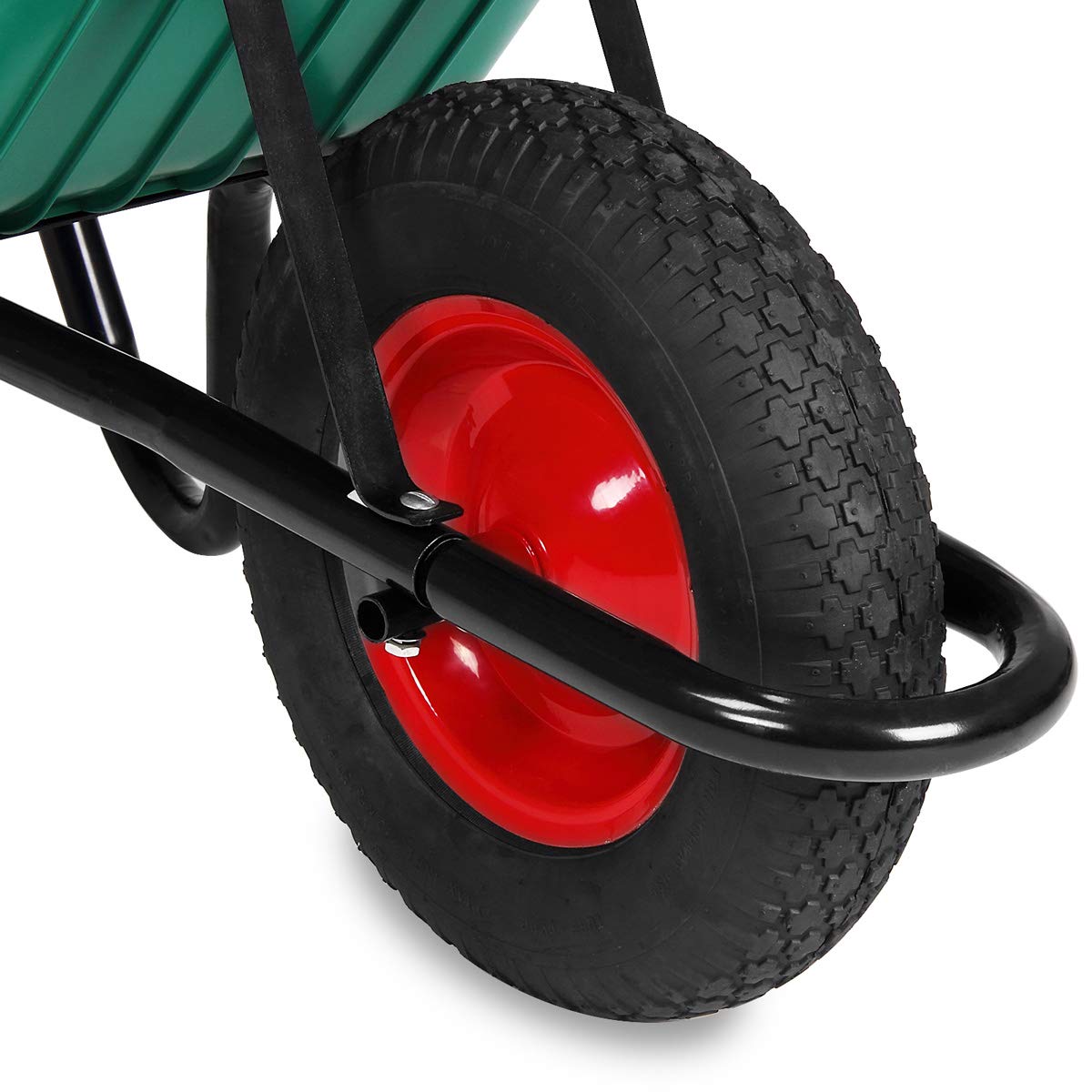 Buy Deuba Wheelbarrow 100L Garden Wheel Barrow Heavy Duty Pneumatic ...