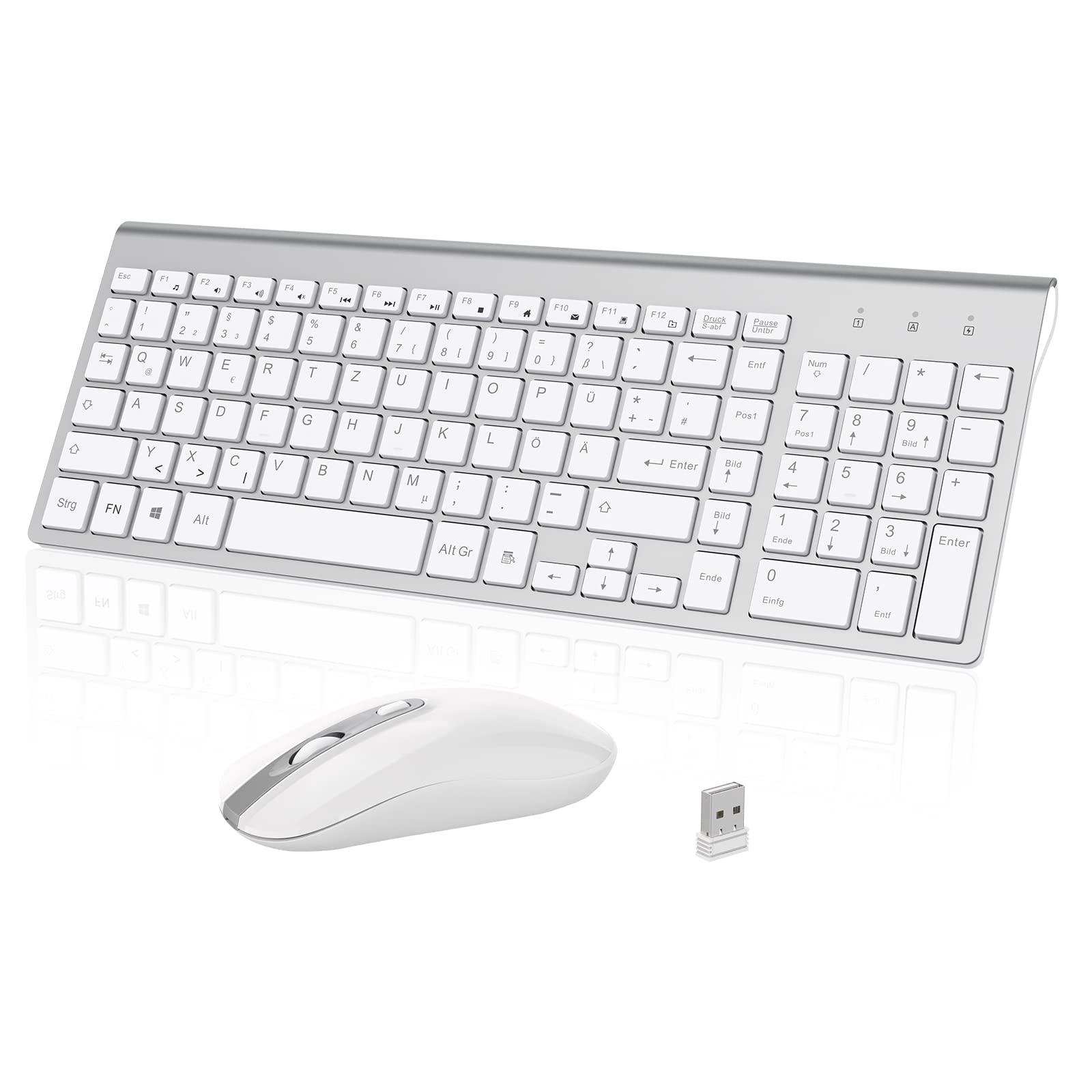 Ashu Set Mouse si Tastatura Wireless 2.4G QWERTZ German