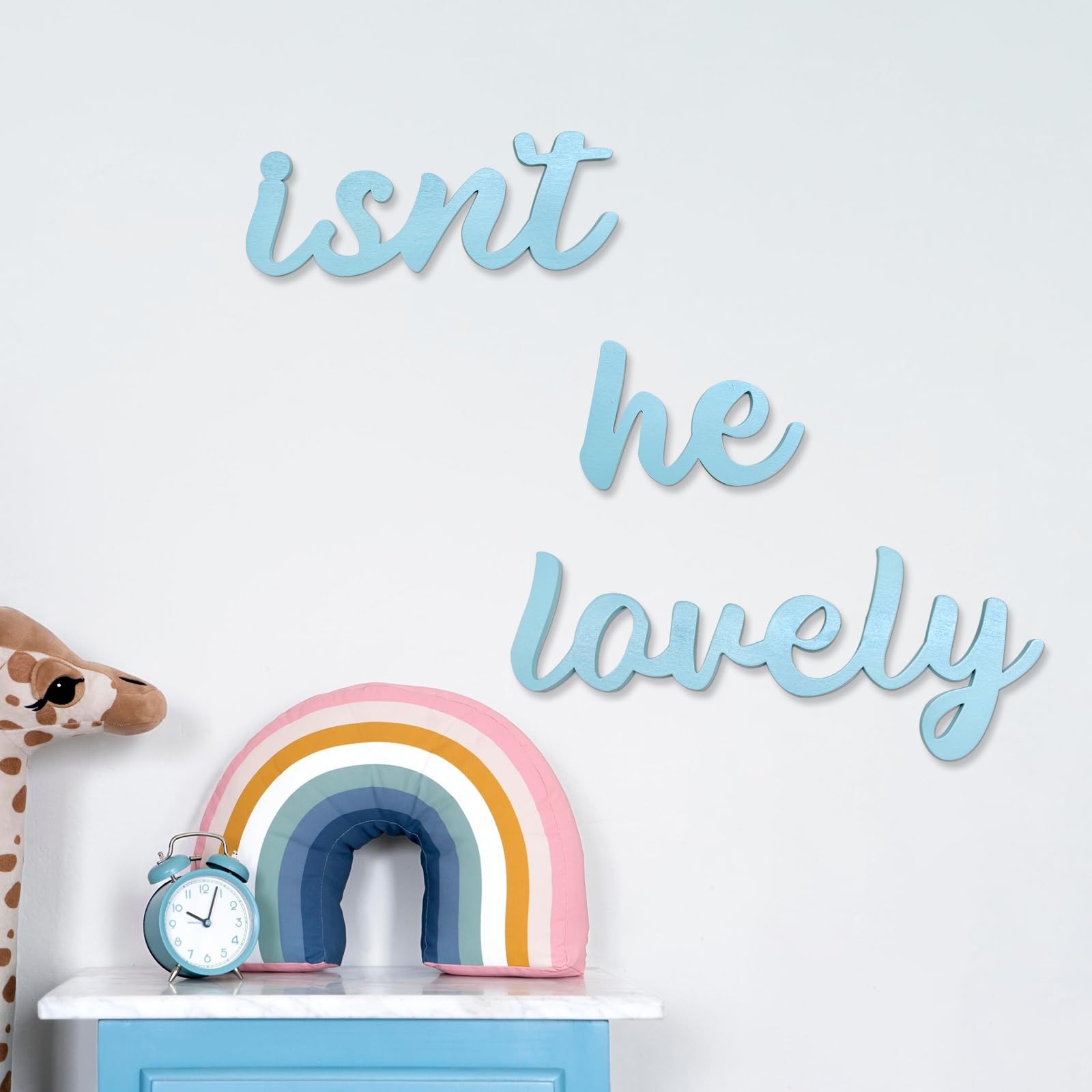Snapklik.com : AOCEAN Wood Sign Boho Decor Isnt He Lovely Wall Art ...