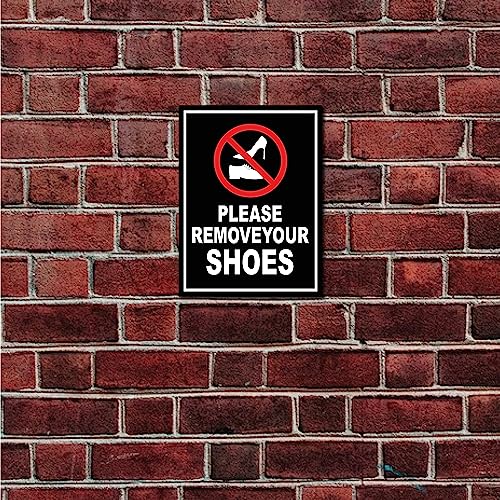 Buy SIGN EVER Please Remove Your Shoes Sign Board for Office Bank ...