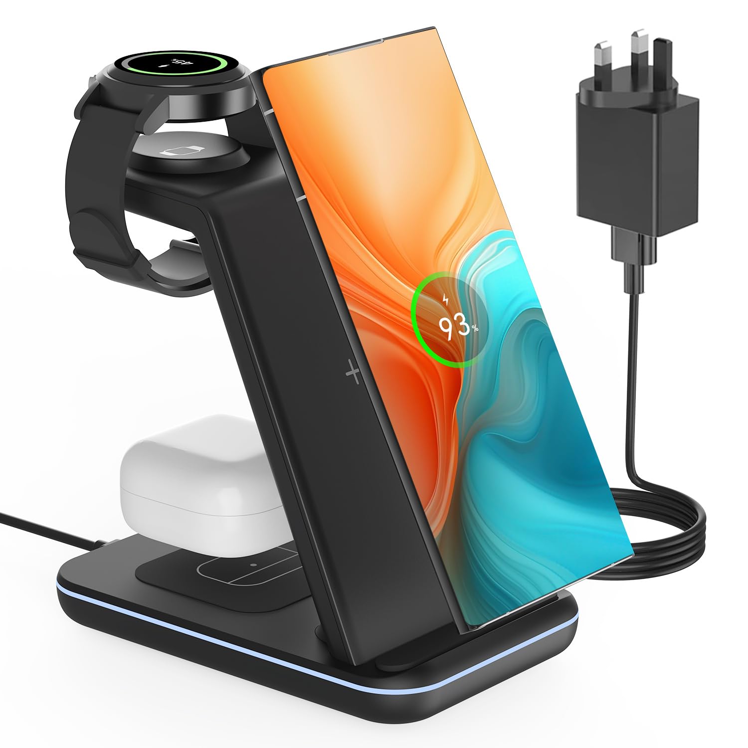 3 in 1 Wireless Charger for Samsung, CIYOYO Samsung Charging Station ...