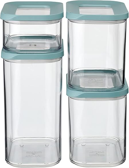 Mepal – Vorratsdosen Set Modula 4-teilig Nordic green – 2 x 1000 ml, 1 ...