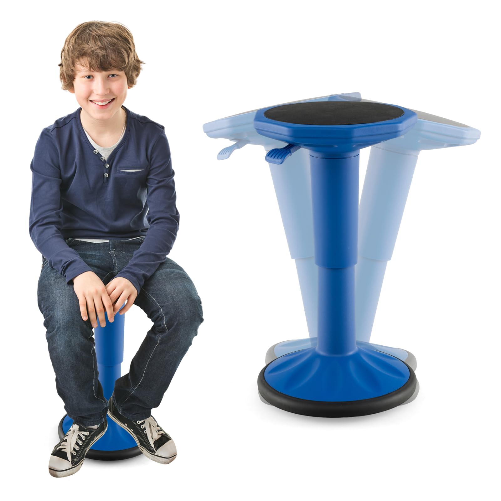 HONEY JOY Height Adjustable Wobble Chair for Kids & Adults, Ergonomic ...