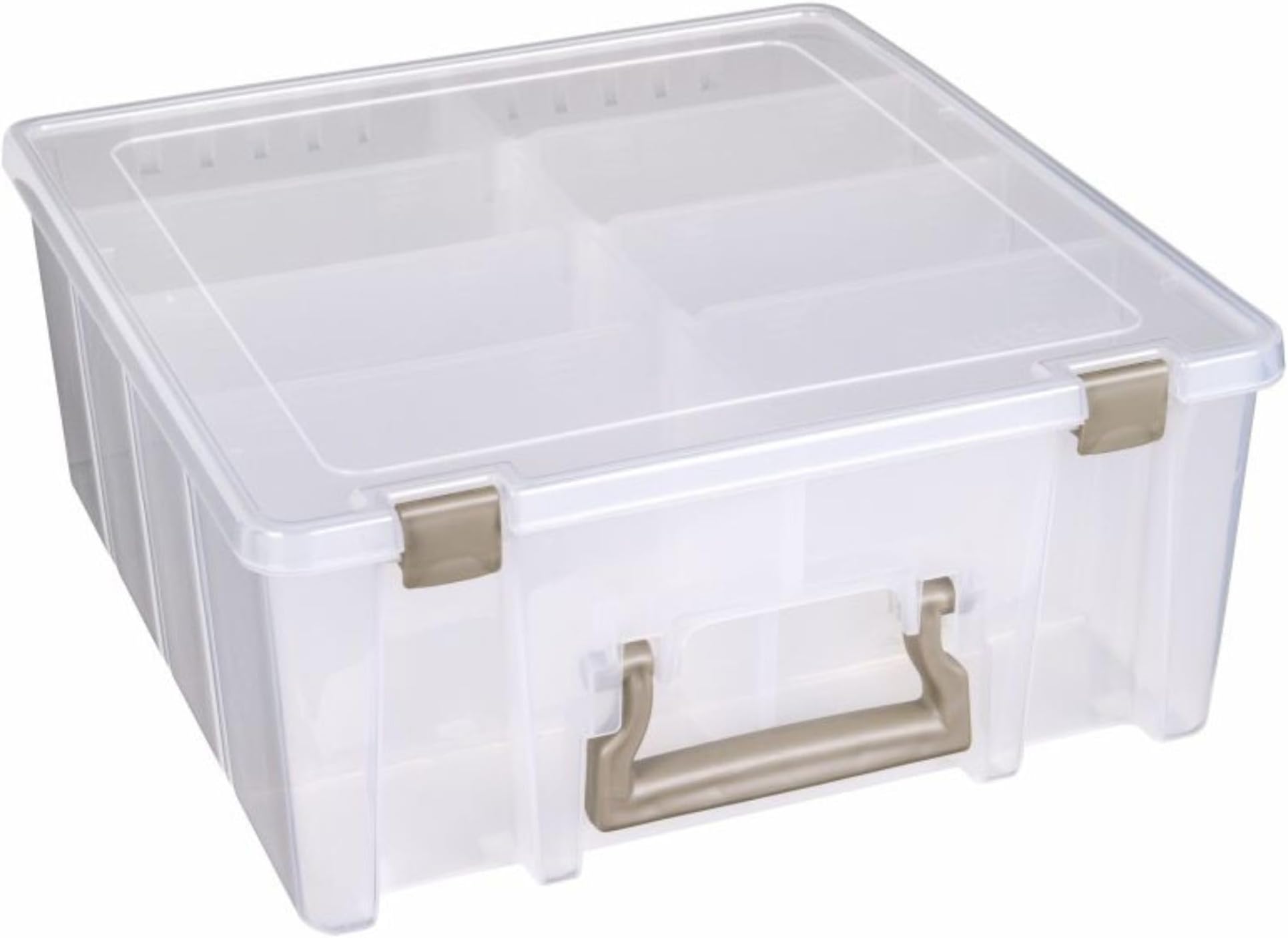 Amazon.com: ArtBin 6899AZ Super Satchel Double Deep with Lift-Out Tray ...