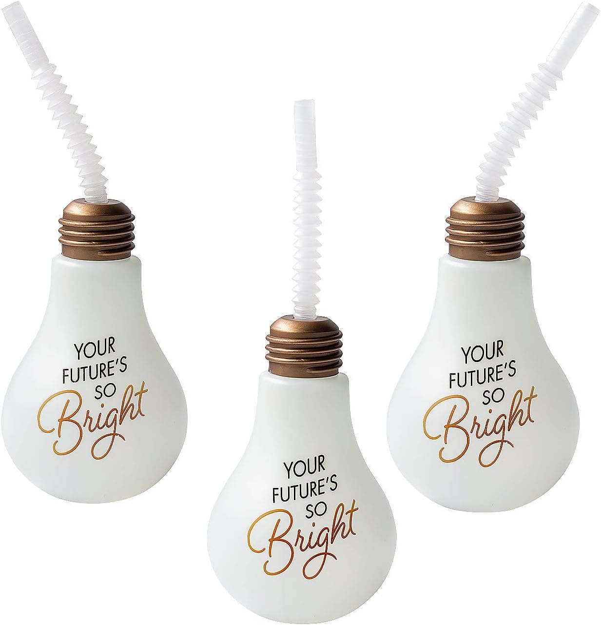 Amazon.com: Fun Express 12 Pieces Grad Lightbulb Cups with Lids ...