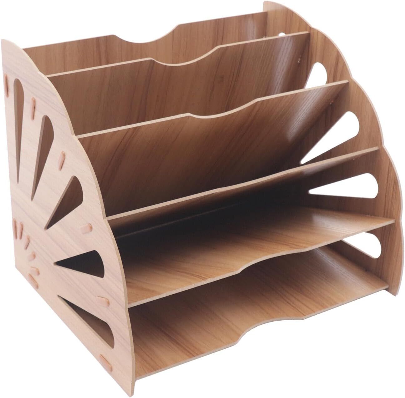 Amazon.com: File Holder, Wood Magazine Rack, Document Organizer File ...