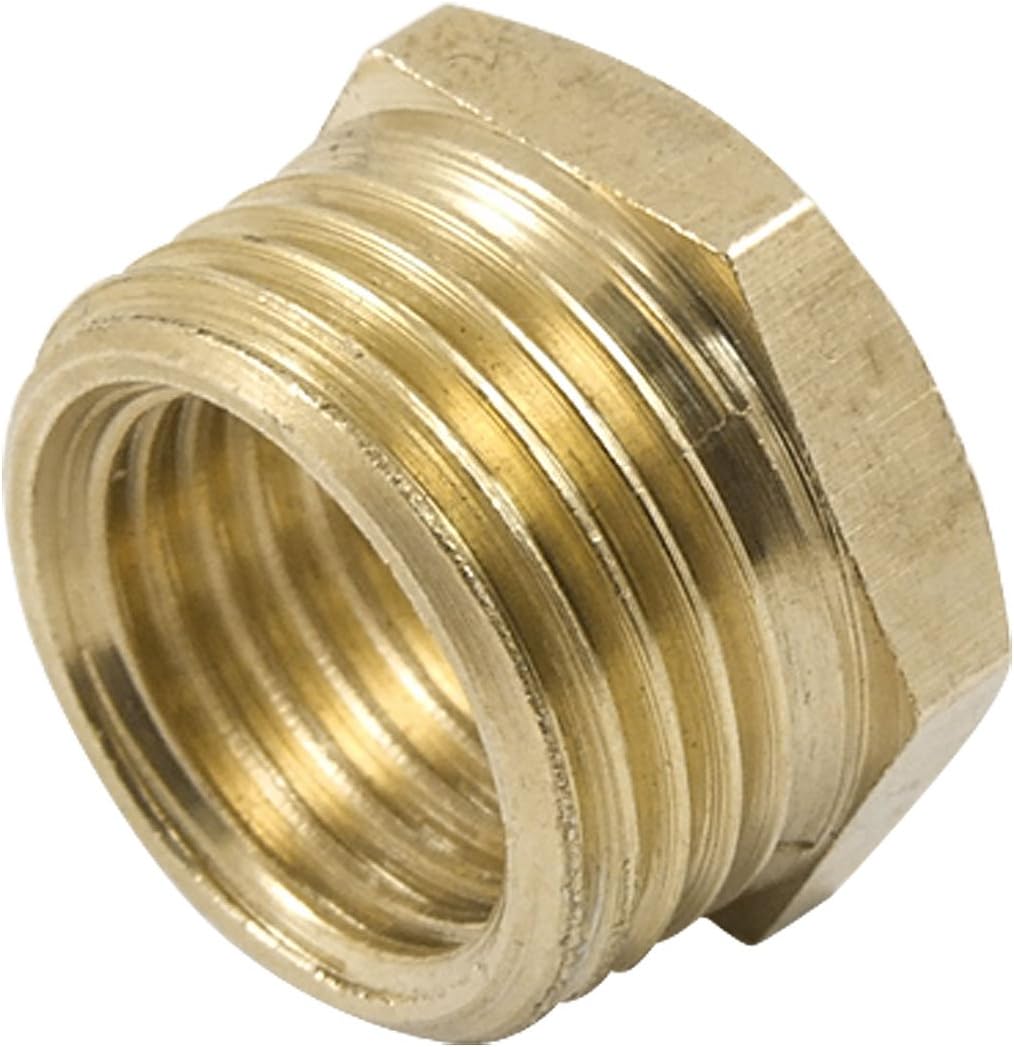 Amazon.com: uxcell 16mm Male to 12mm Female Brass Hex Head Bushing Pipe ...