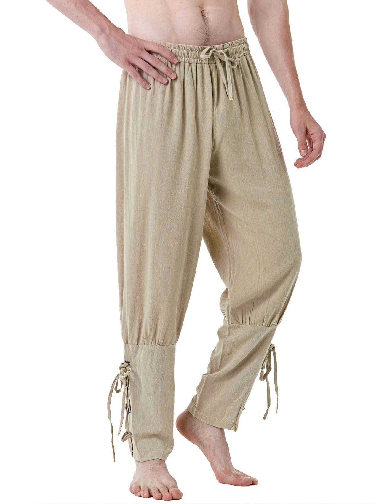 Snapklik.com : Mens Vintage Renaissance Costume Ankle Banded Pants For ...