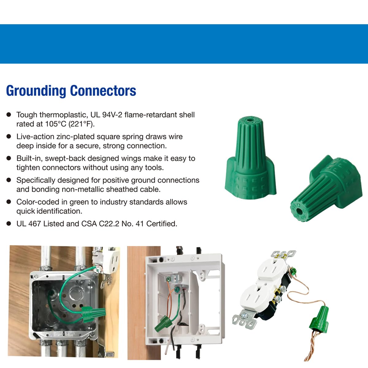 Snapklik.com : Dicio Winged Wire Connectors Nuts Easy-Twist 60 PCs, UL ...