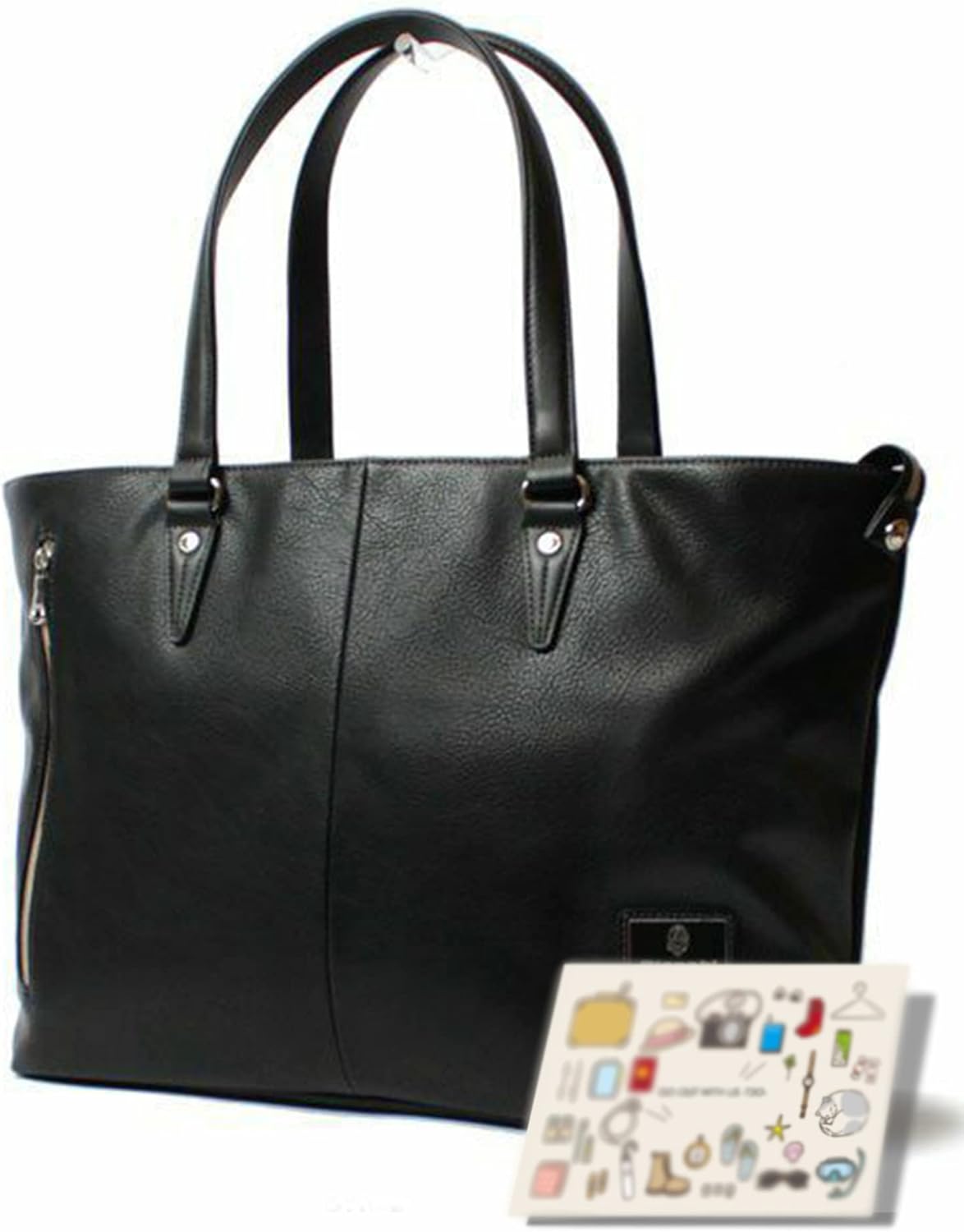 Amazon | [ビアンキ][ノベルティ付き_T2Ocard][公式正規品] Bianchi(ビアンキ) トートバッグ 合皮 PUレザー ビジネス メンズ TBPI-23 (ブラック) | 財布