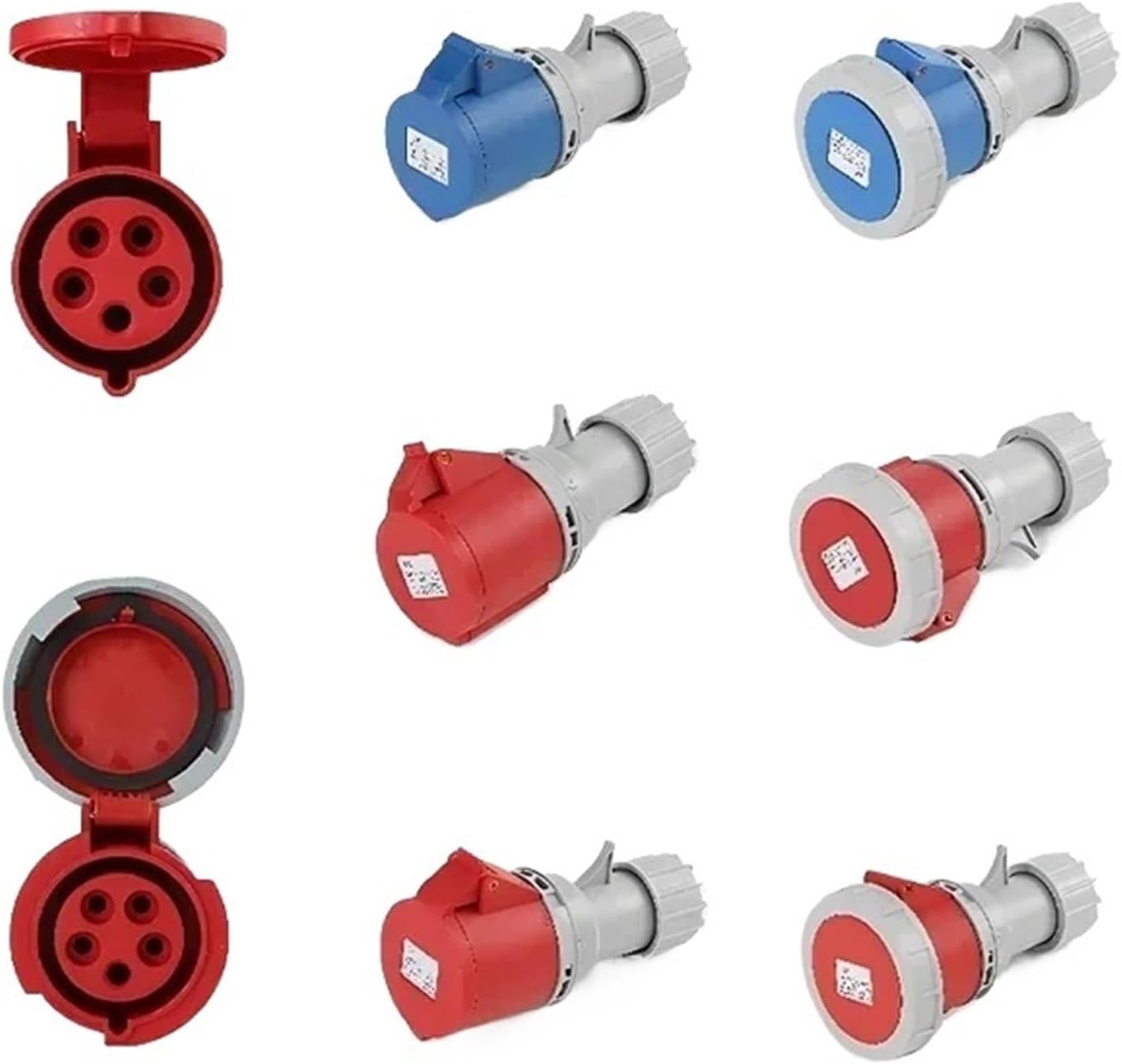 1/5/20Pcs 16A/32A Industrial Plug&Socket 3P/4P/5Pin Electrical ...