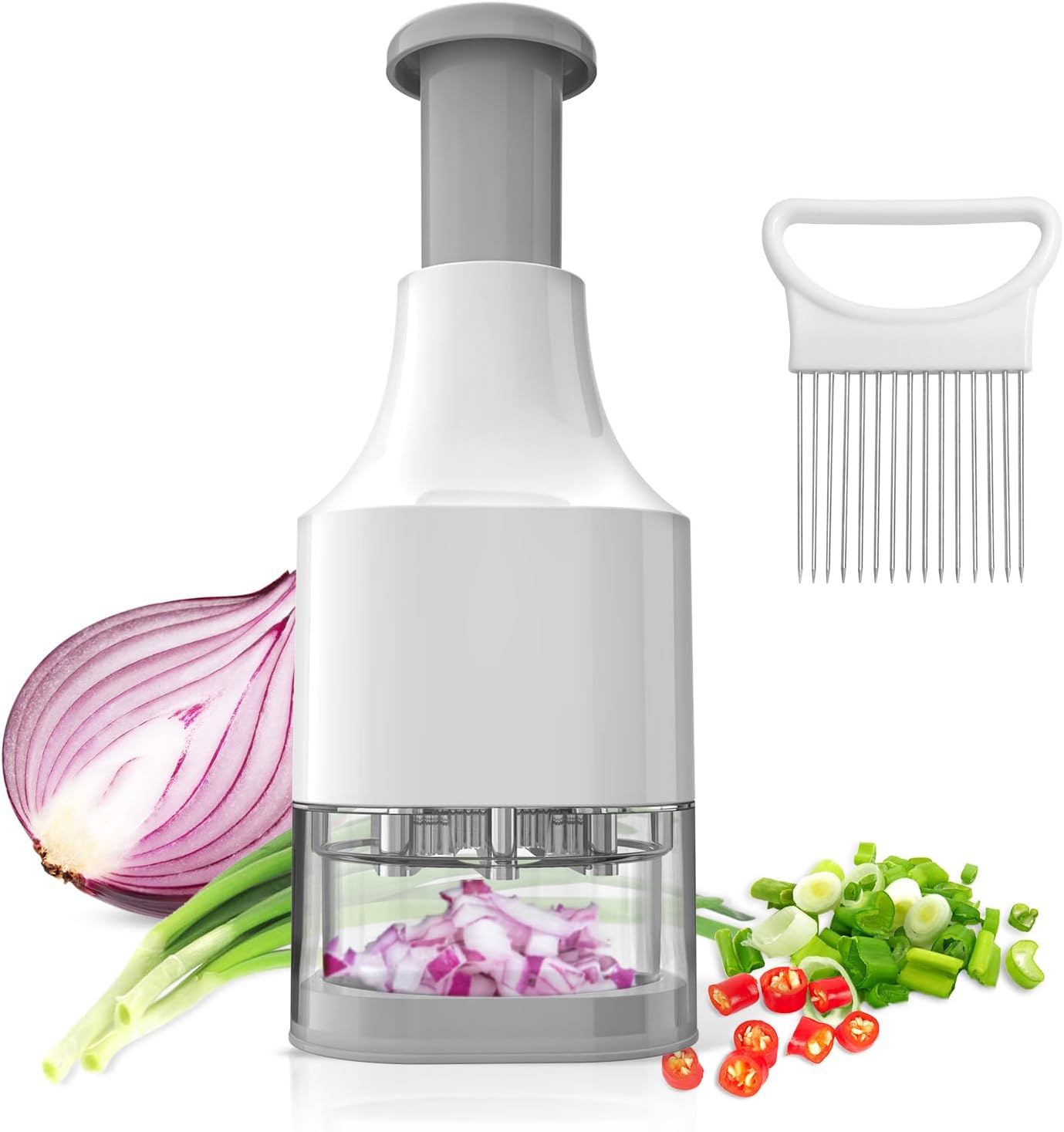 Amazon.com: Ronco Veg-O-Matic Deluxe, Fruit and Vegetable Chopper ...