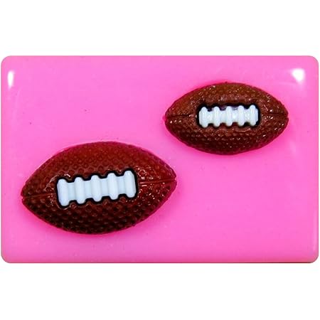 JEM "Pop It" Rugby Ball Shaped Mould for Cake Decorating, Set of 2 ...