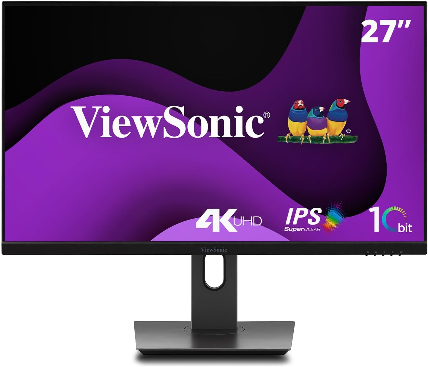 ViewSonic VG2762-4K 27 inch True 4k UHD Monitor for Home Cinema, IPS ...