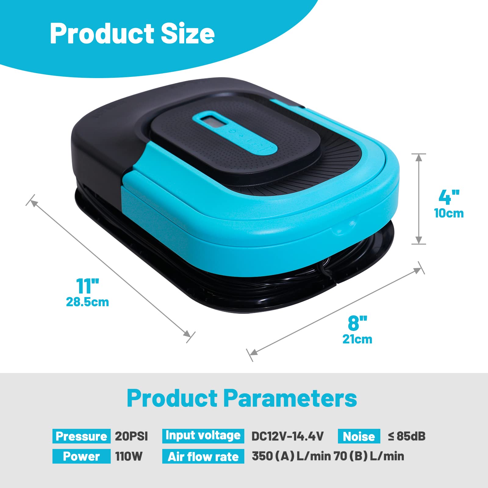 Snapklik.com : FunWater SUP Electric Pump, 20PIS, Inflation And ...