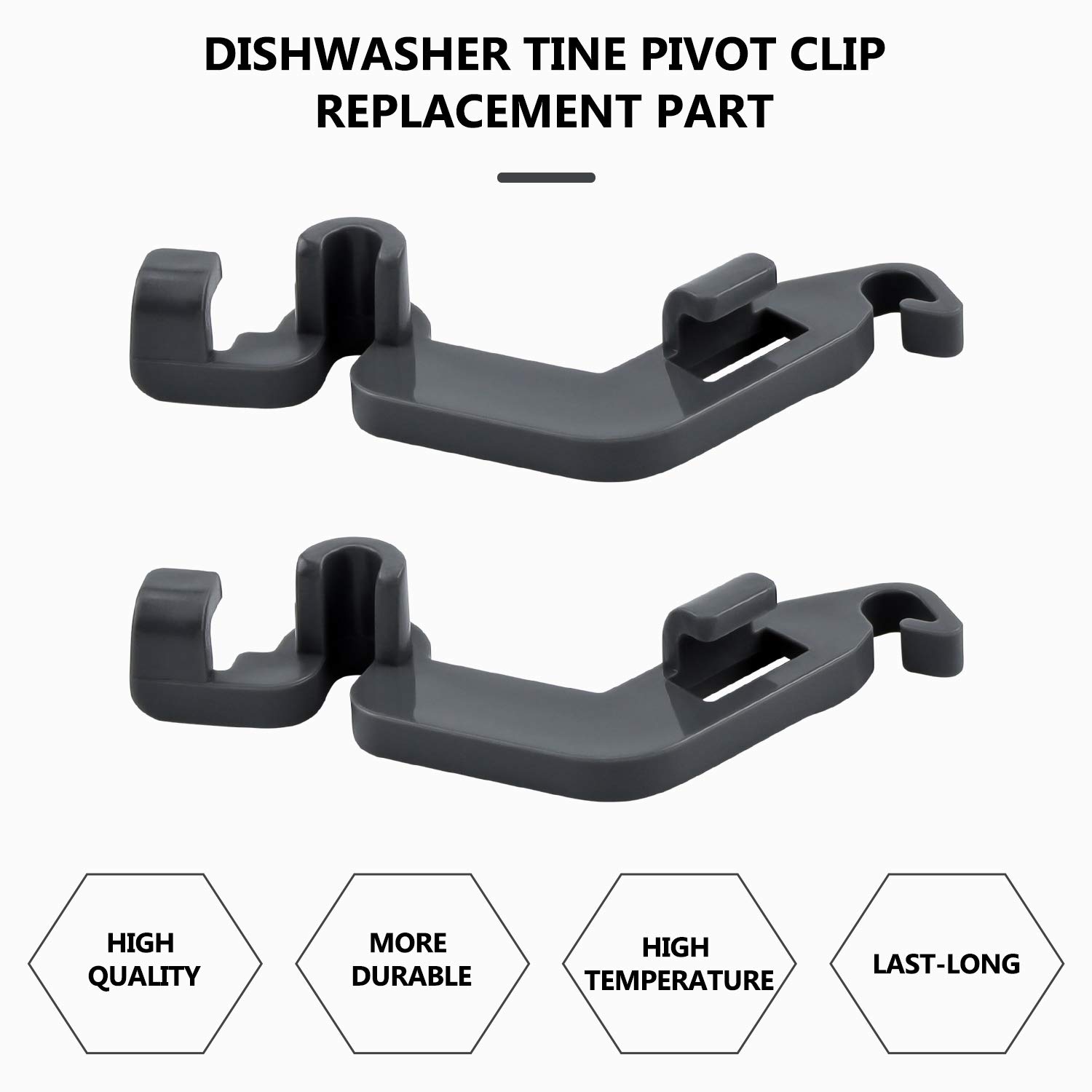 Snapklik.com : W10082853 Dishwasher Tine Pivot Clip Replacement Part 2 ...