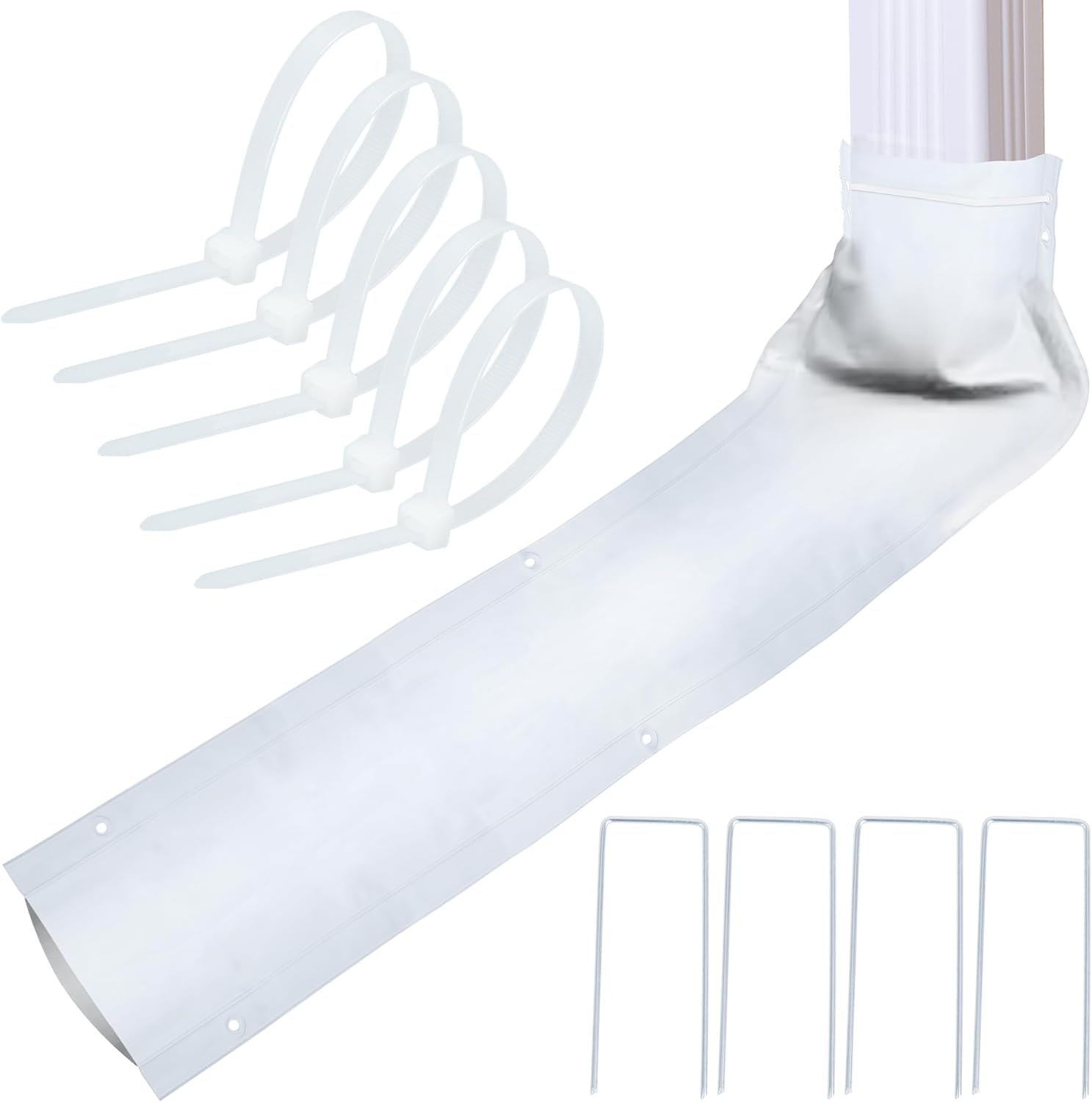 Amazon.com : WUBOECE 1 Pack Gutter Downspout Extensions for Draining ...