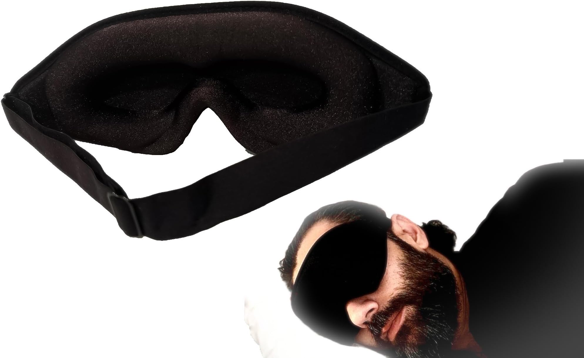 Amazon.com: Sleep Mask, Eye Mask for Sleeping, Blinder Black Soft ...