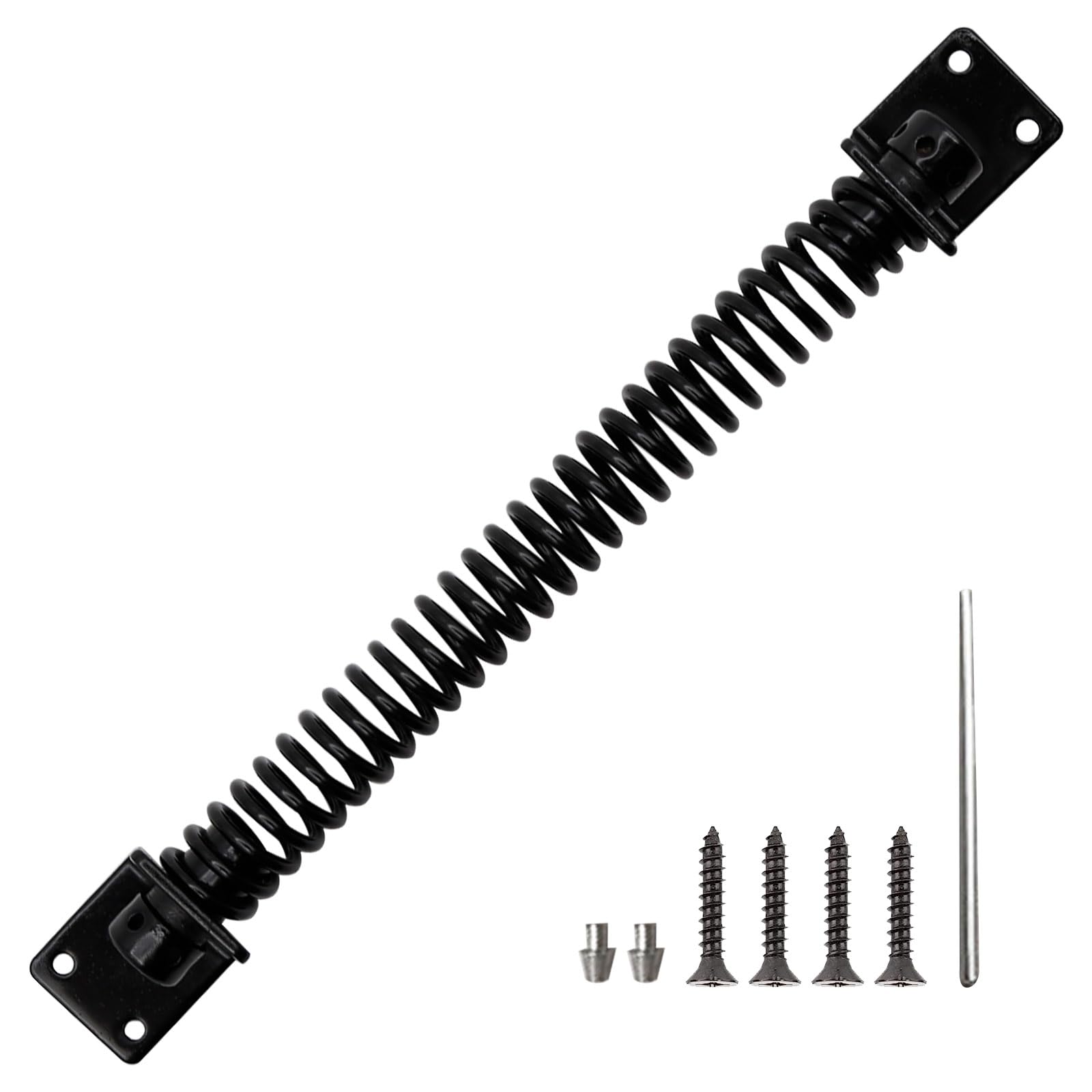 Saihisday 9.84" Self Closing Gate Spring, Outdoor Door Spring Closer ...