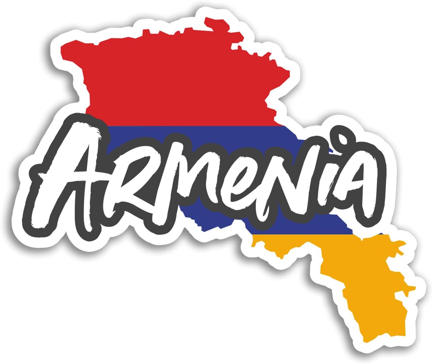 Amazon.com: 2 x 10cm Armenia Map Vinyl Stickers - Flag Travel Sticker ...