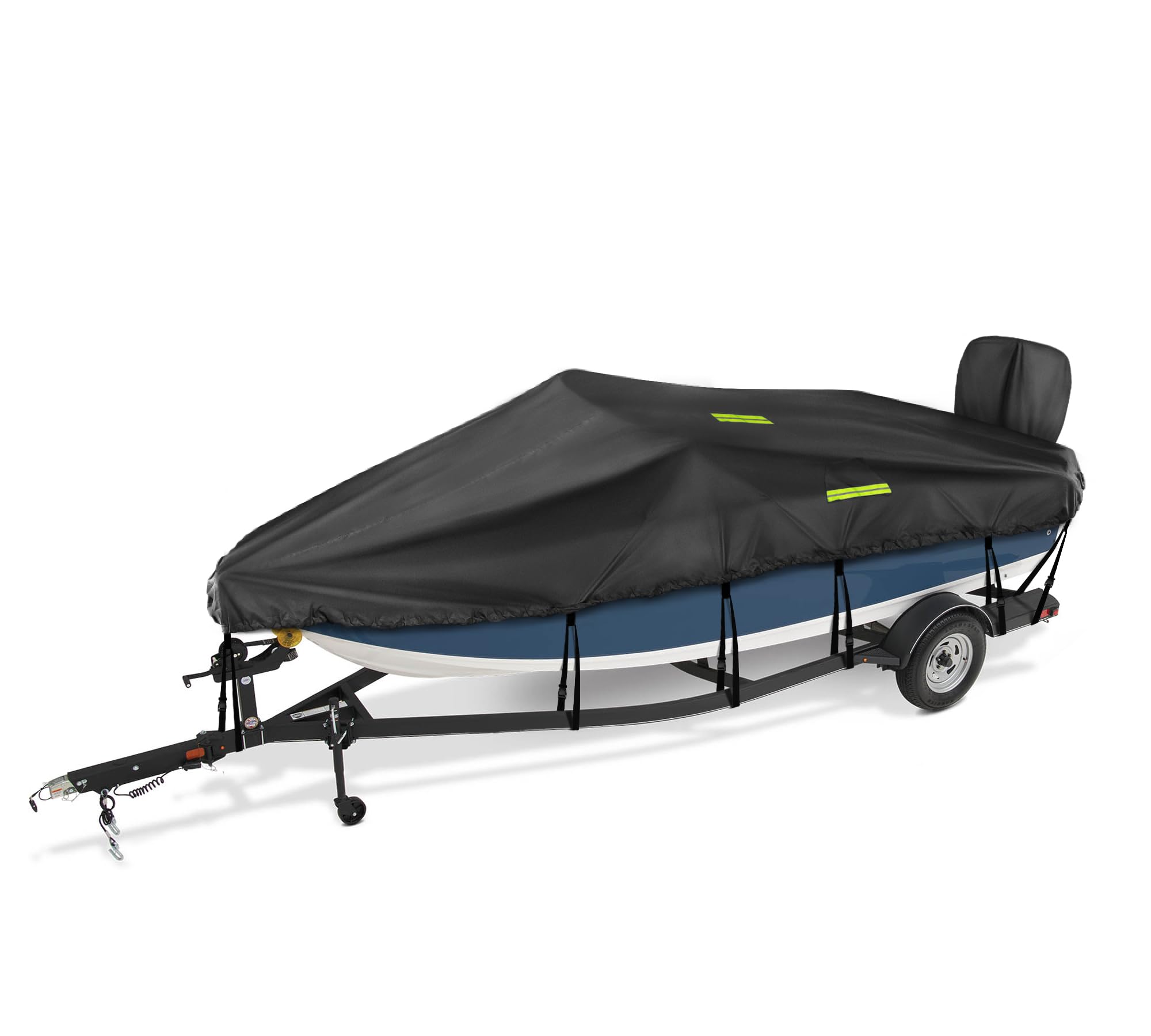 Amazon.com: Sasupfe 11-13 ft Boat Cover with Reflective Strips Heavy ...