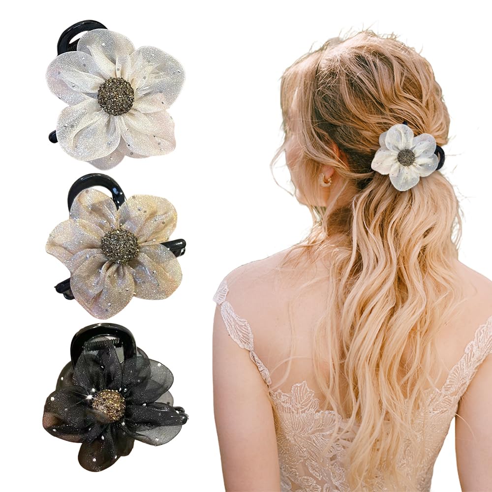 Pinzas para Cabello Flor, Pinzas Pelo para Mujer, Pinzas de Flores para ...