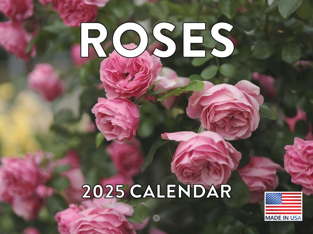 Snapklik.com : Rose Calendar 2025 Flower Floral Monthly Wall Calender ...