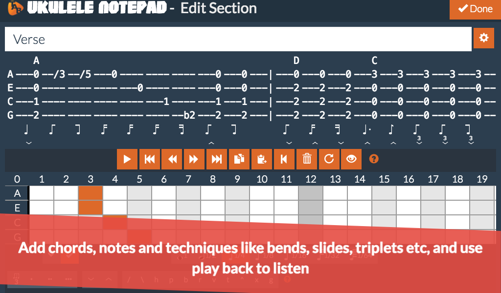 Ukulele Notepad - Tab Editor - App on Amazon Appstore