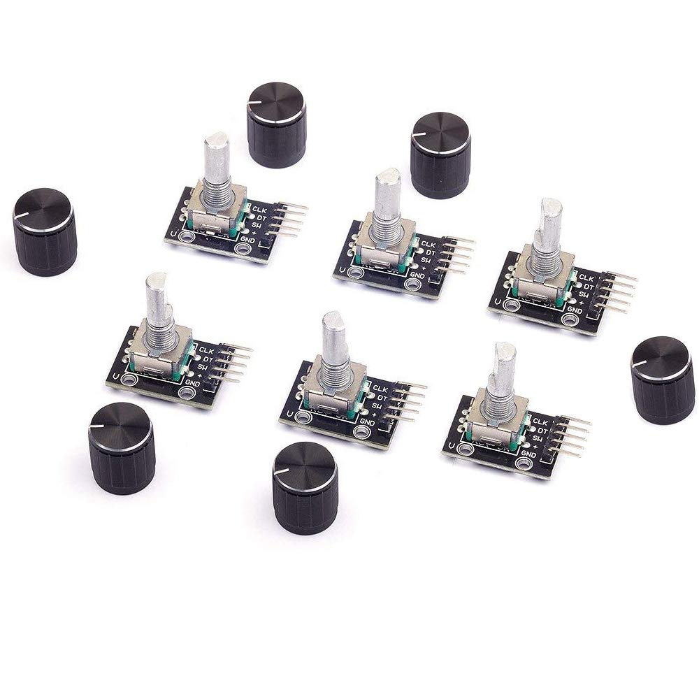 RUNCCI-YUN 6PCS ky-040 modulo encoder rotativo con 15 × 16.5 mm con ...