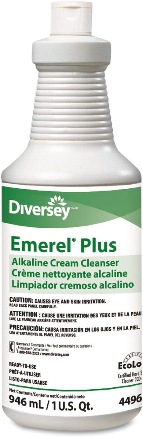 Amazon.com: Diversey 94496138 Emerel Plus Cream Cleanser Odorless 32 oz ...