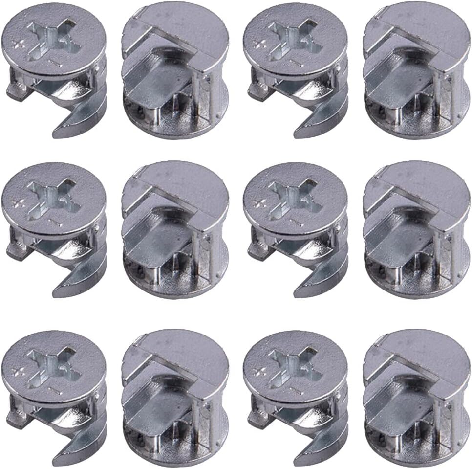 Amazon.com: 12PCS 15mm Furniture Cam Lock Nut Connectors Fittings for ...
