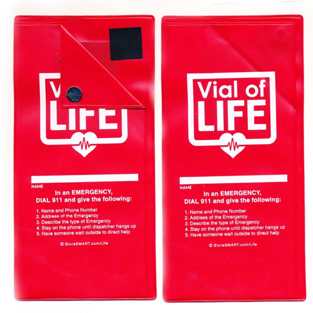 Amazon.com : Vial of Life - Life Pro - 4" x 9" Magnetic Closure Pocket ...