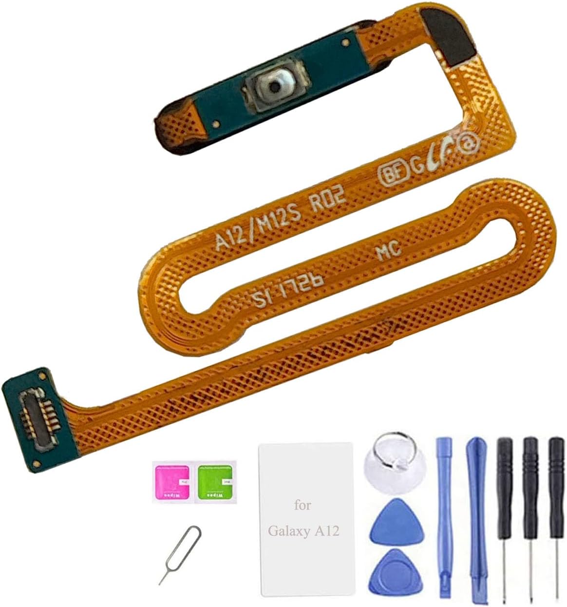 Amazon.com: Galaxy A13 5G Replacement Power Button,A136u Fingerprint Sensor Home Button Flex ...