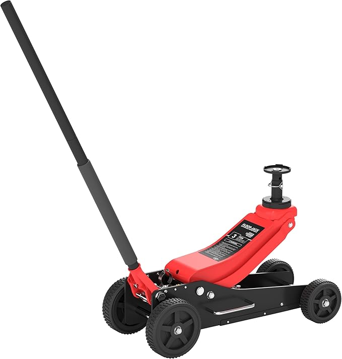 Amazon.com: HOMCOM 3 Ton Big Wheel Off-Road Jack (6600 lbs), Hydraulic ...