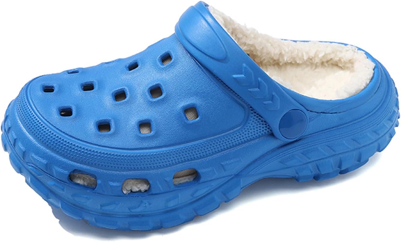 Amazon.com: Kids Fur Lined Clogs Boys Boys Fuzzy Clogs Girls Garden ...