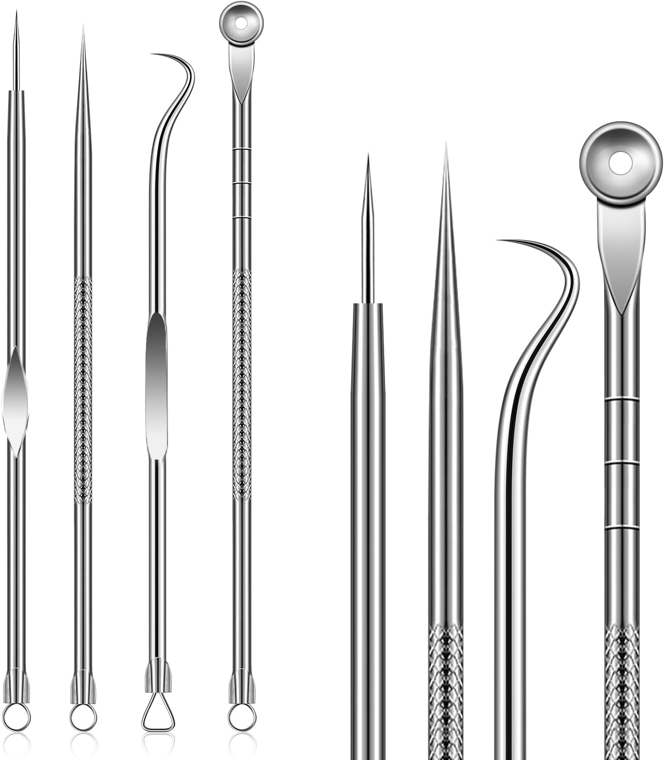Amazon.com: Professional Stainless Steel Acne Needle Kit - 4-Piece ...