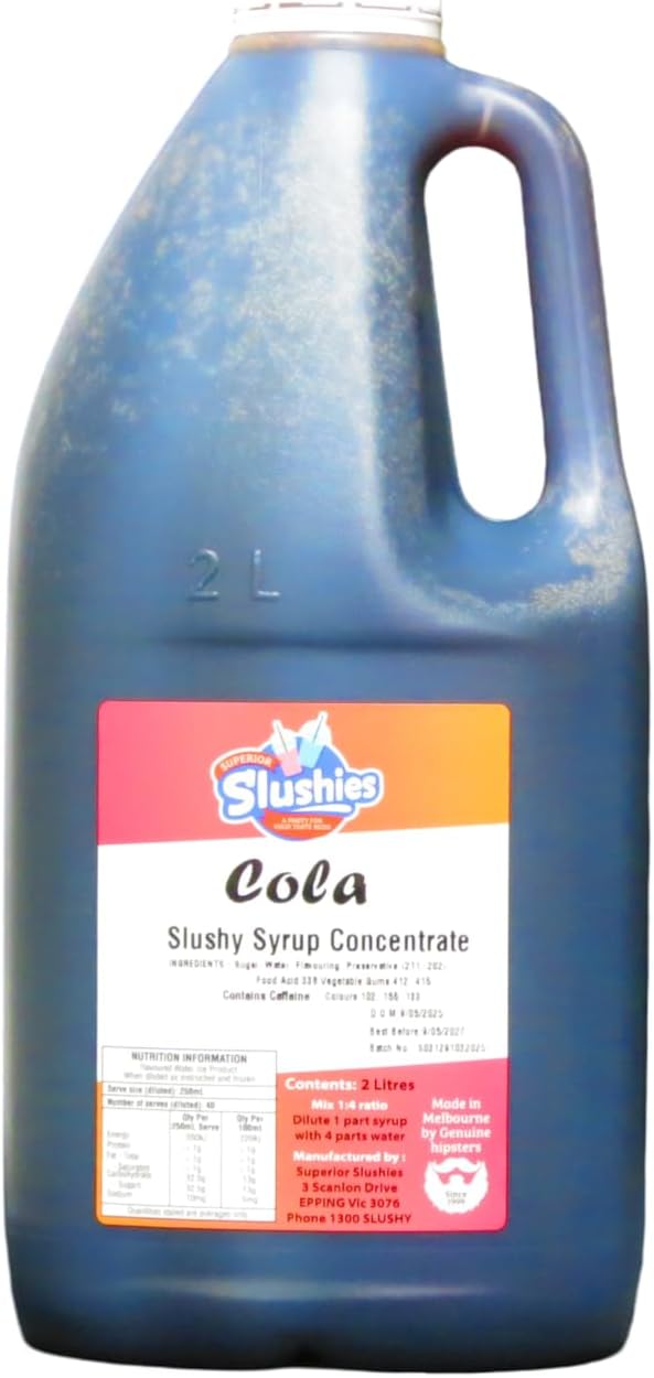 Superior Slushies Cola Slushy Syrup Concentrate – Classic Cola Flavour ...