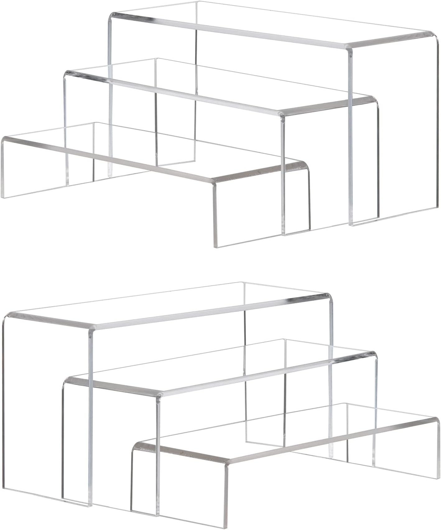 Amazon.com: Tuanse 10 Pieces Acrylic Display Risers Dessert Display ...