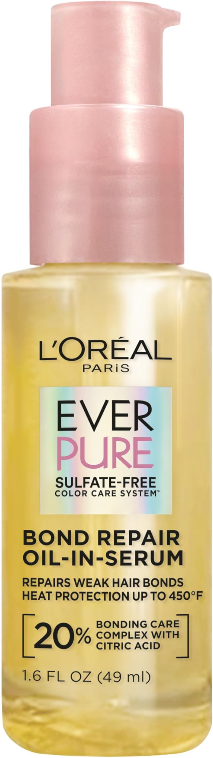 Amazon.com : L'Oreal Paris Bond Repair Oil-in-Serum for Damaged, Color Treated Hair, Heat ...