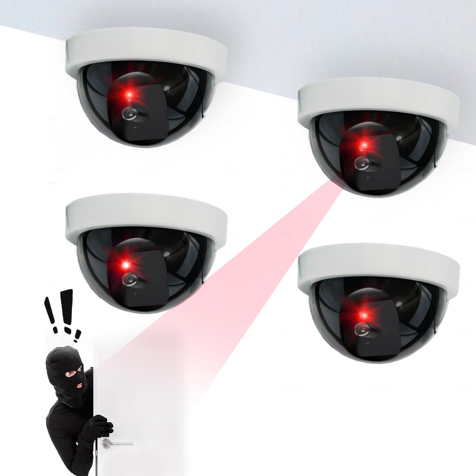 Amazon.com : WALI Dummy Fake Security CCTV Dome Camera with Flashing ...