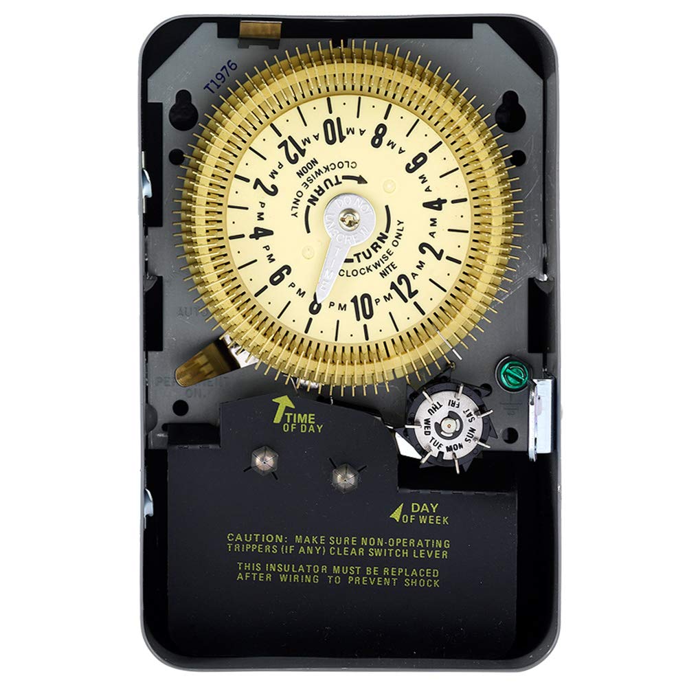 Intermatic T1976 SPDT 24 Hour 208-277-Volt Time Switch with Type 1 ...